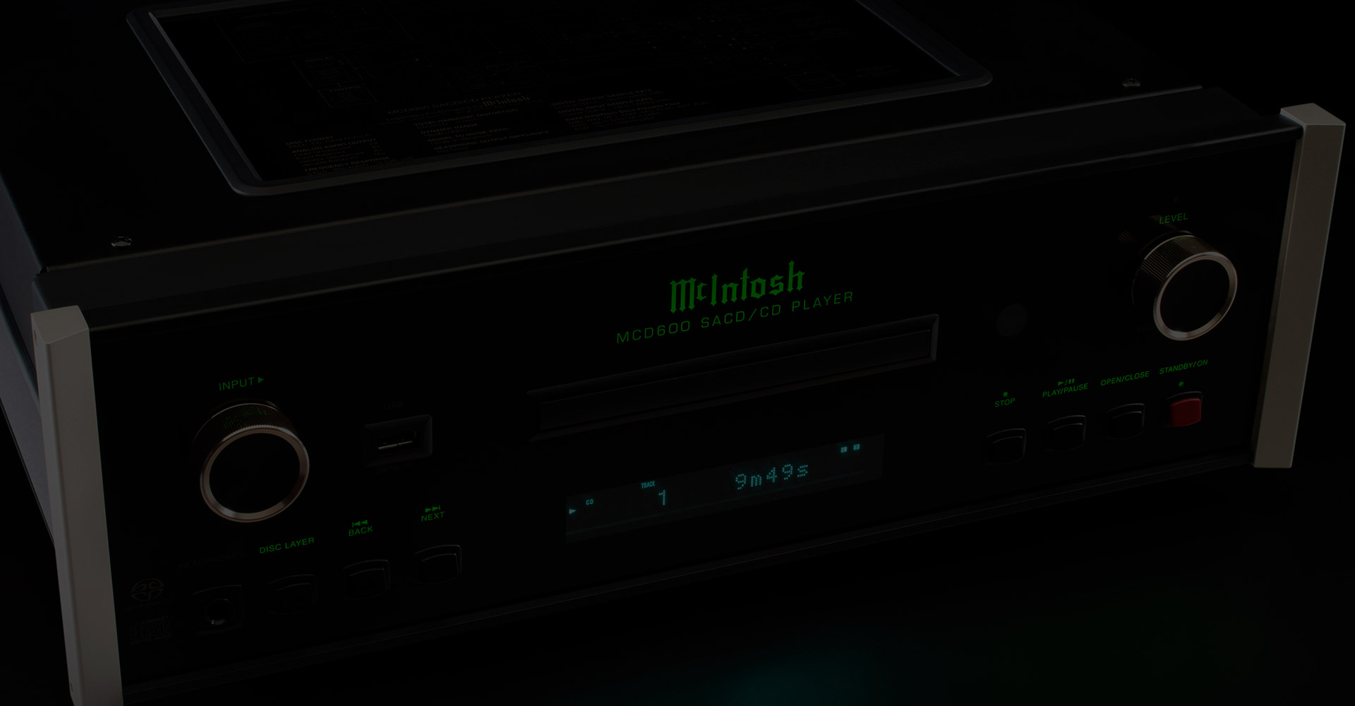 McIntosh SACD/CD Players & Transports for Home Audio Stereo Systems