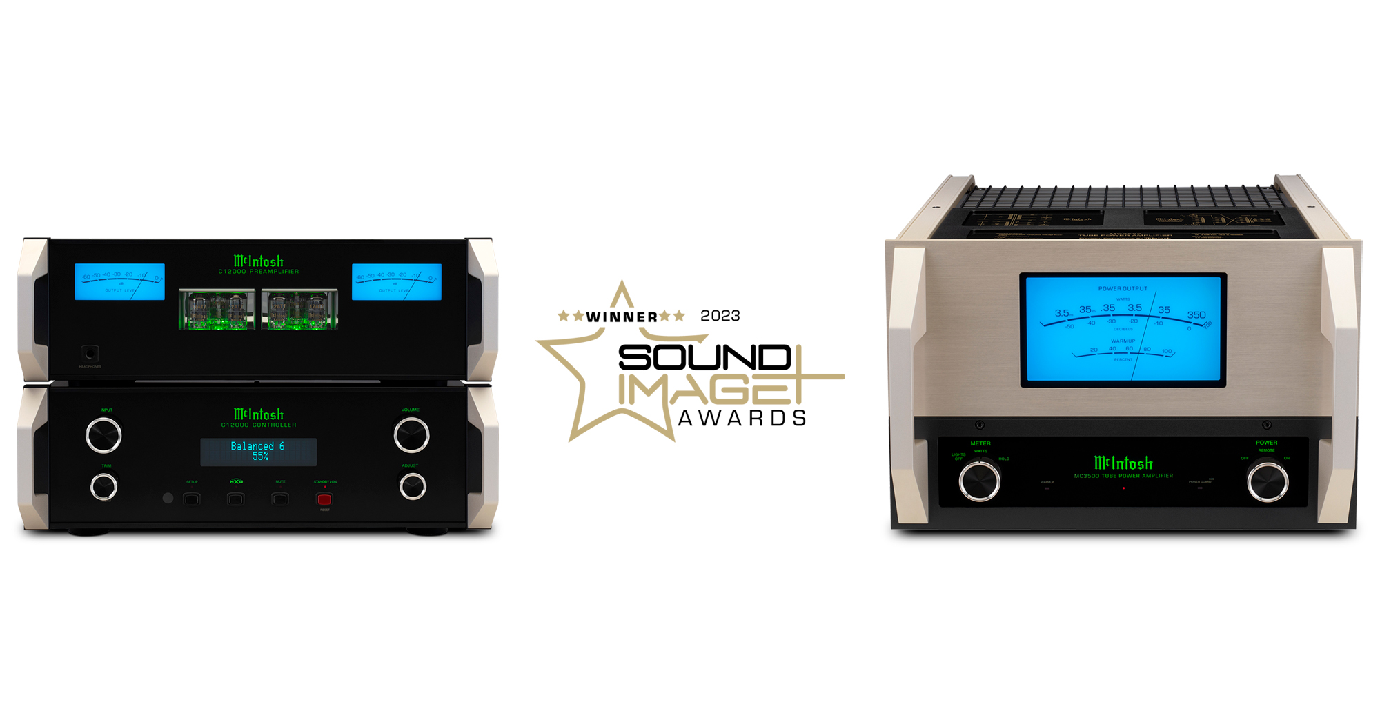 McIntosh - C12000 and MC3500 Named "Stereo Preamplifier and Power ...