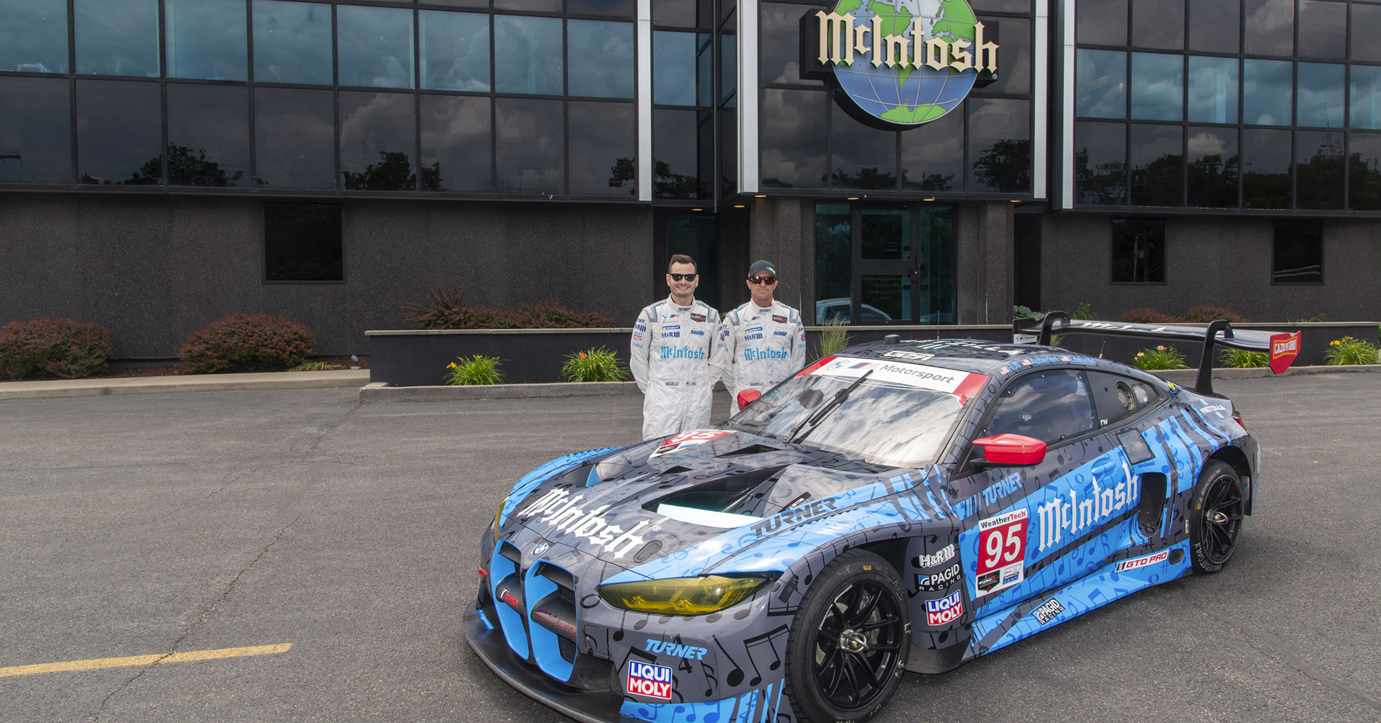 McIntosh sponsored Turner Motorsport BMW M4 GT3 Race Car visits Binghamton