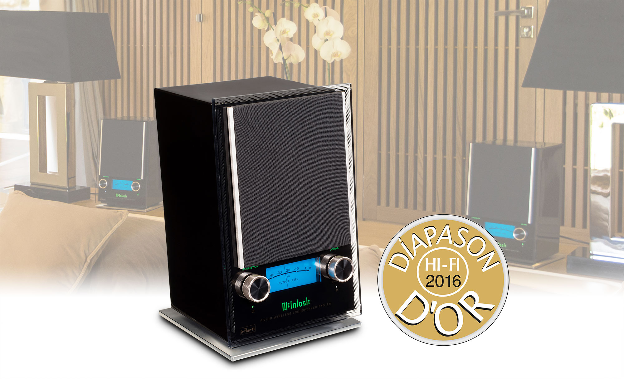 McIntosh RS100 Wireless Speaker Wins Diapason d'Or 2016 Hi-Fi Award