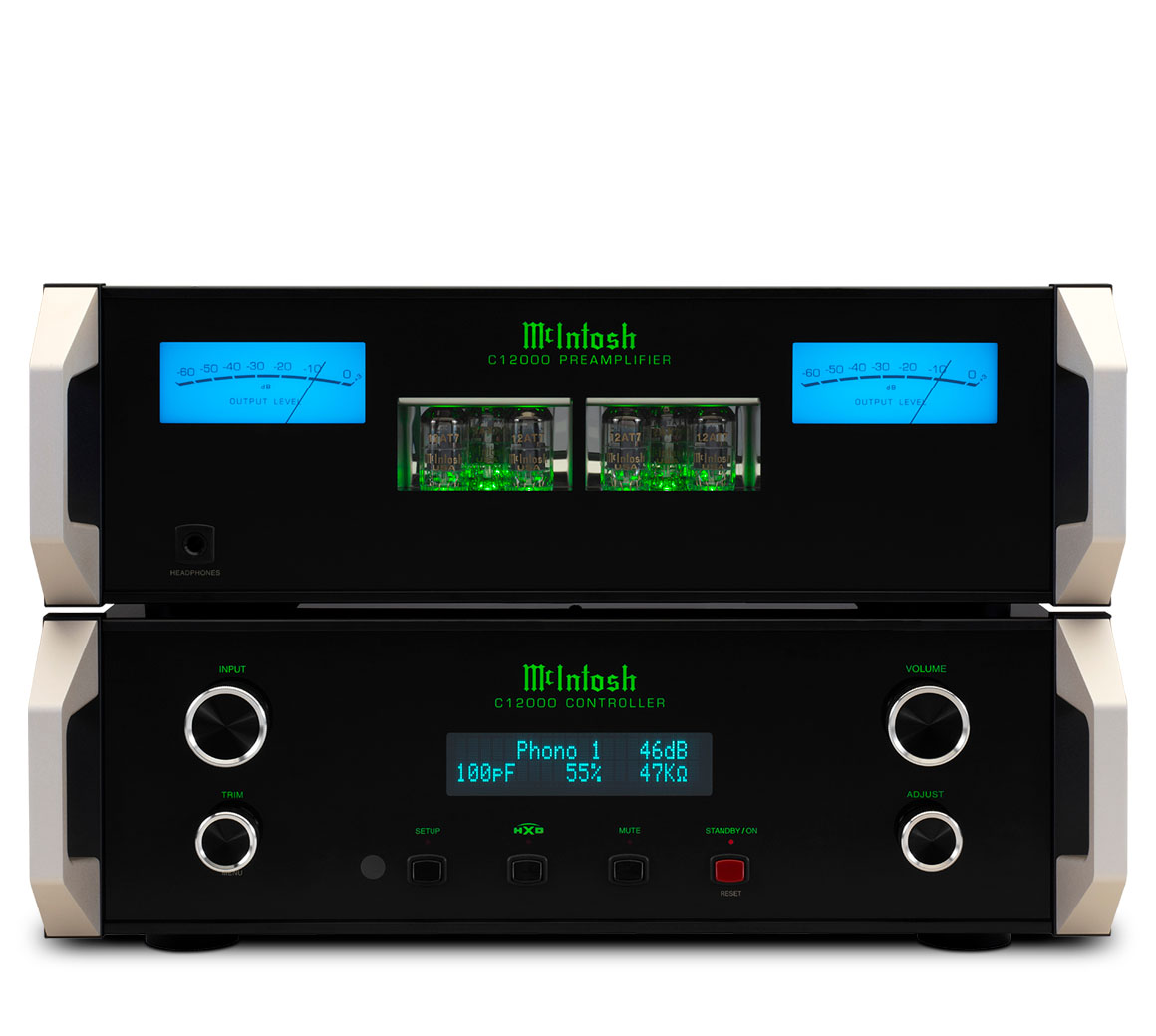 McIntosh Vacuum Tube and Solid State Stereo Preamplifiers