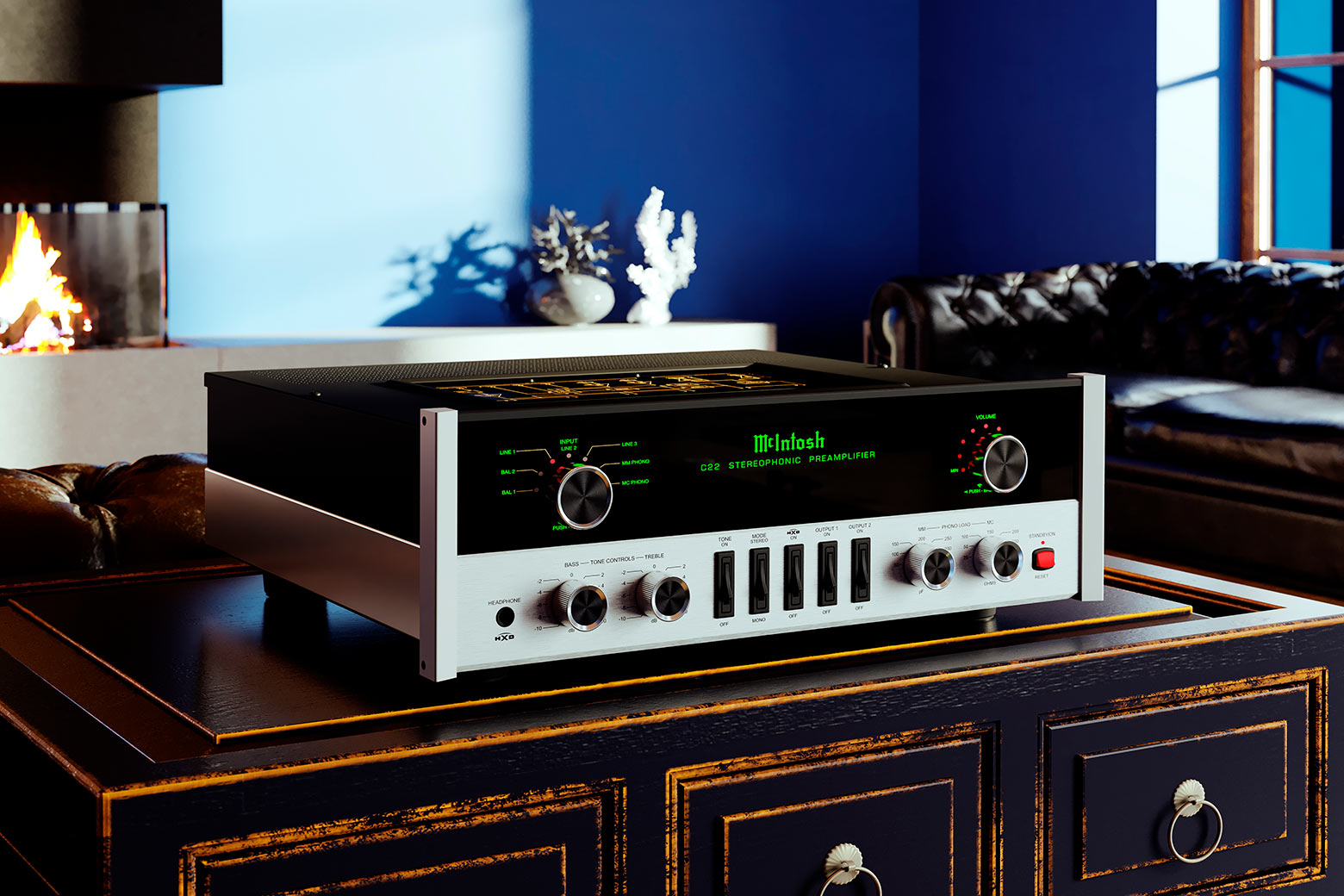 McIntosh C22 2-Channel Vacuum Tube Preamplifier Mk V