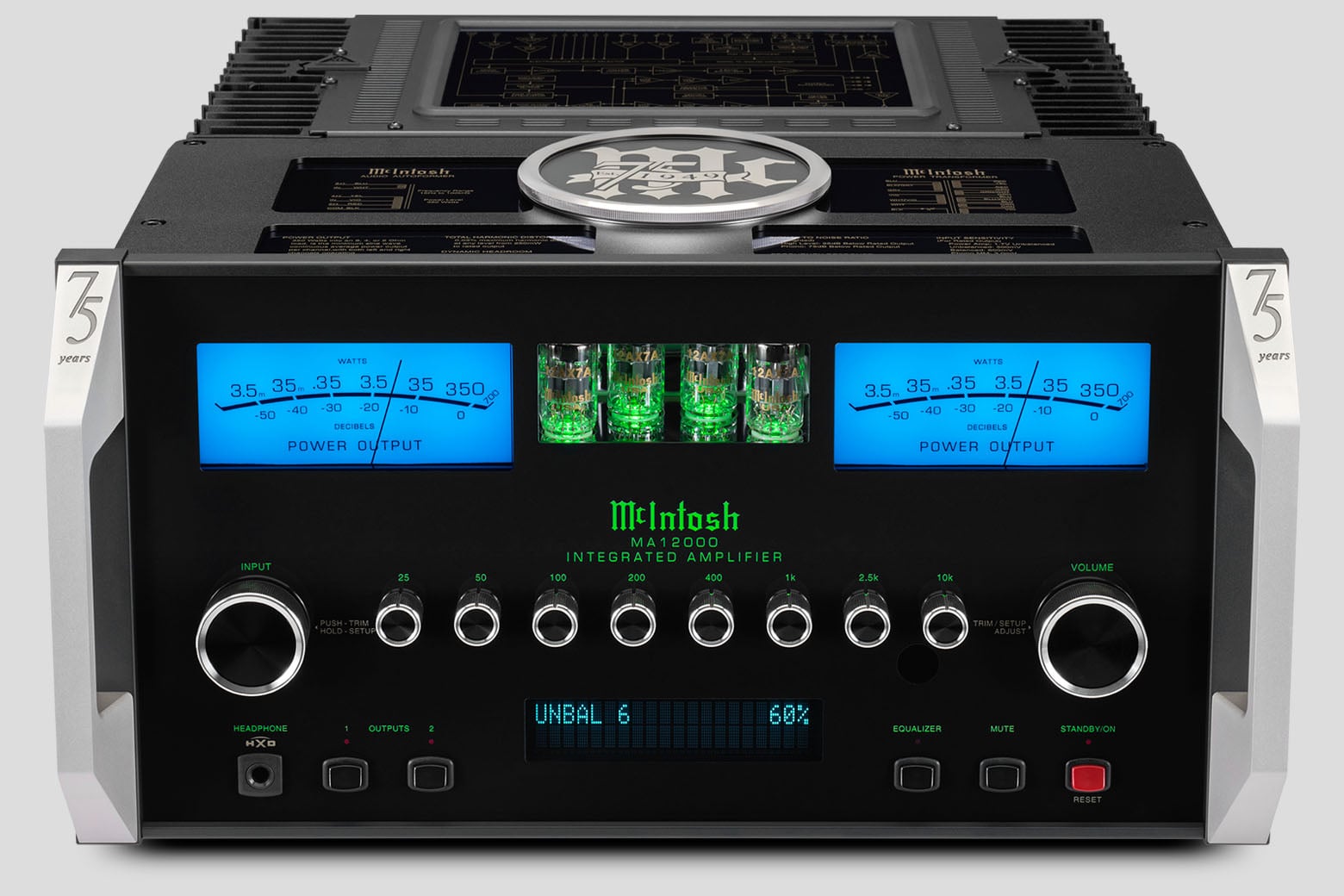 McIntosh MA12000 2-Channel Hybrid Integrated Amplifier 75th Anniversary ...