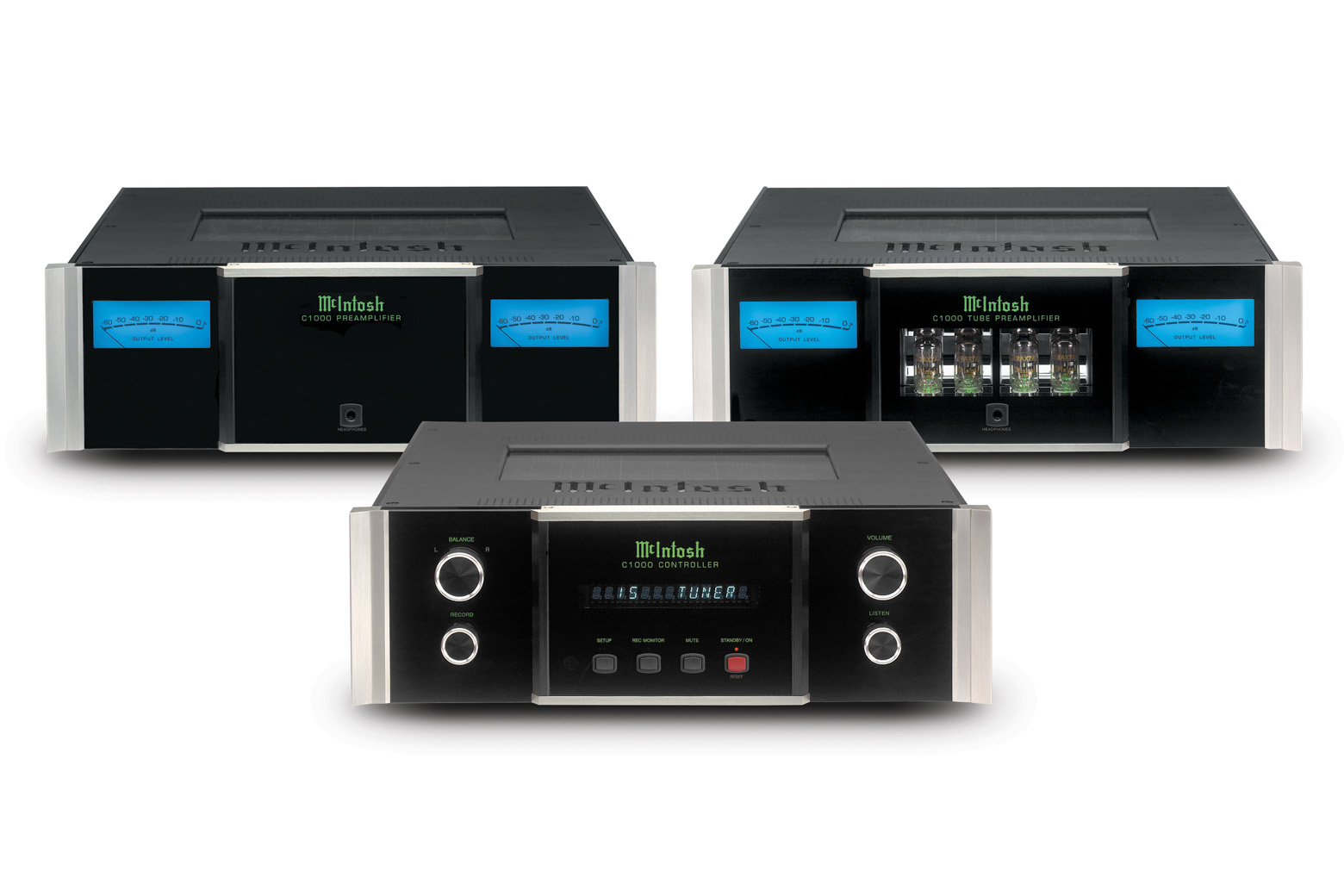 McIntosh C1000 2-Channel Solid State or Vacuum Tube Preamplifier