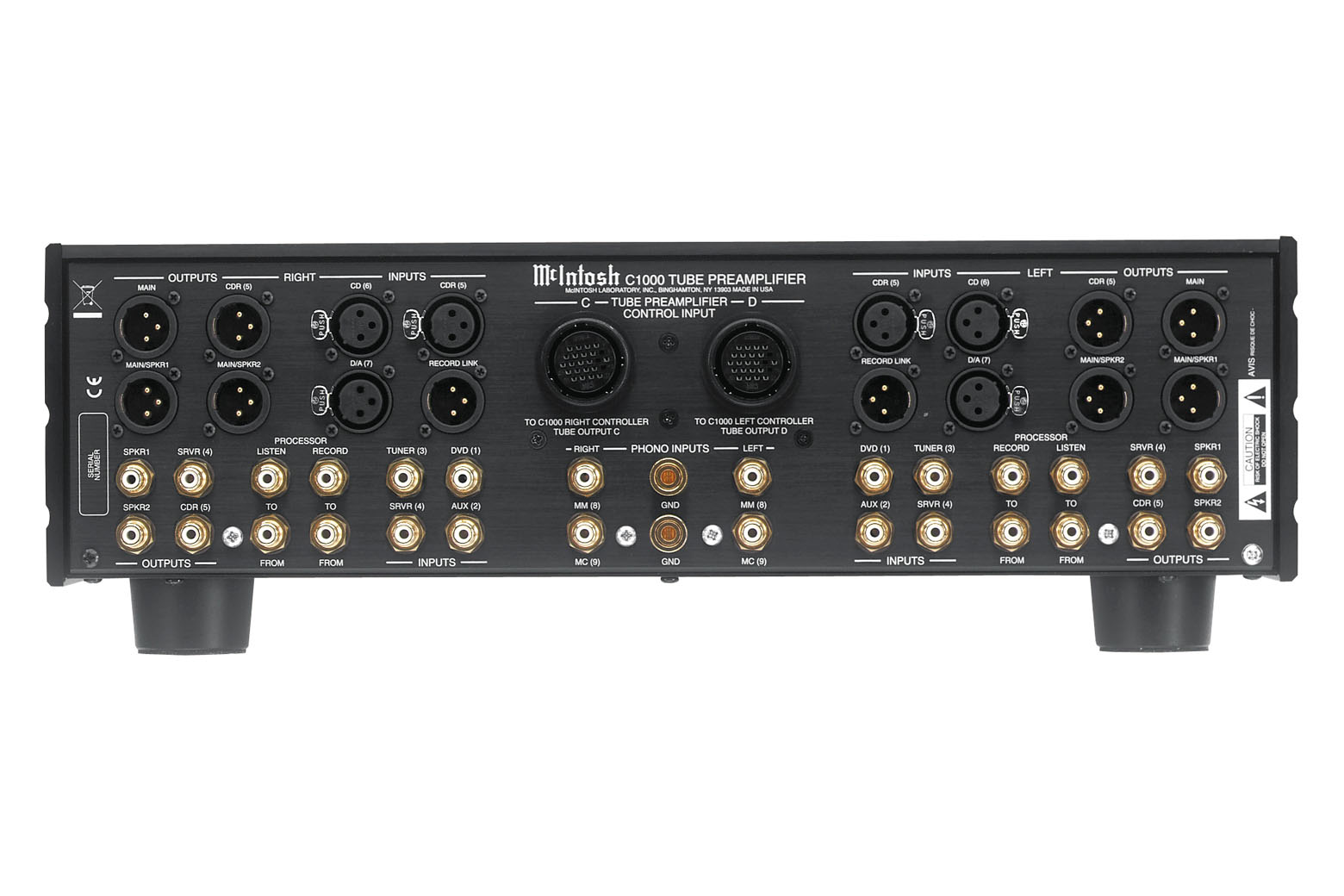 McIntosh C1000 2-Channel Solid State or Vacuum Tube Preamplifier