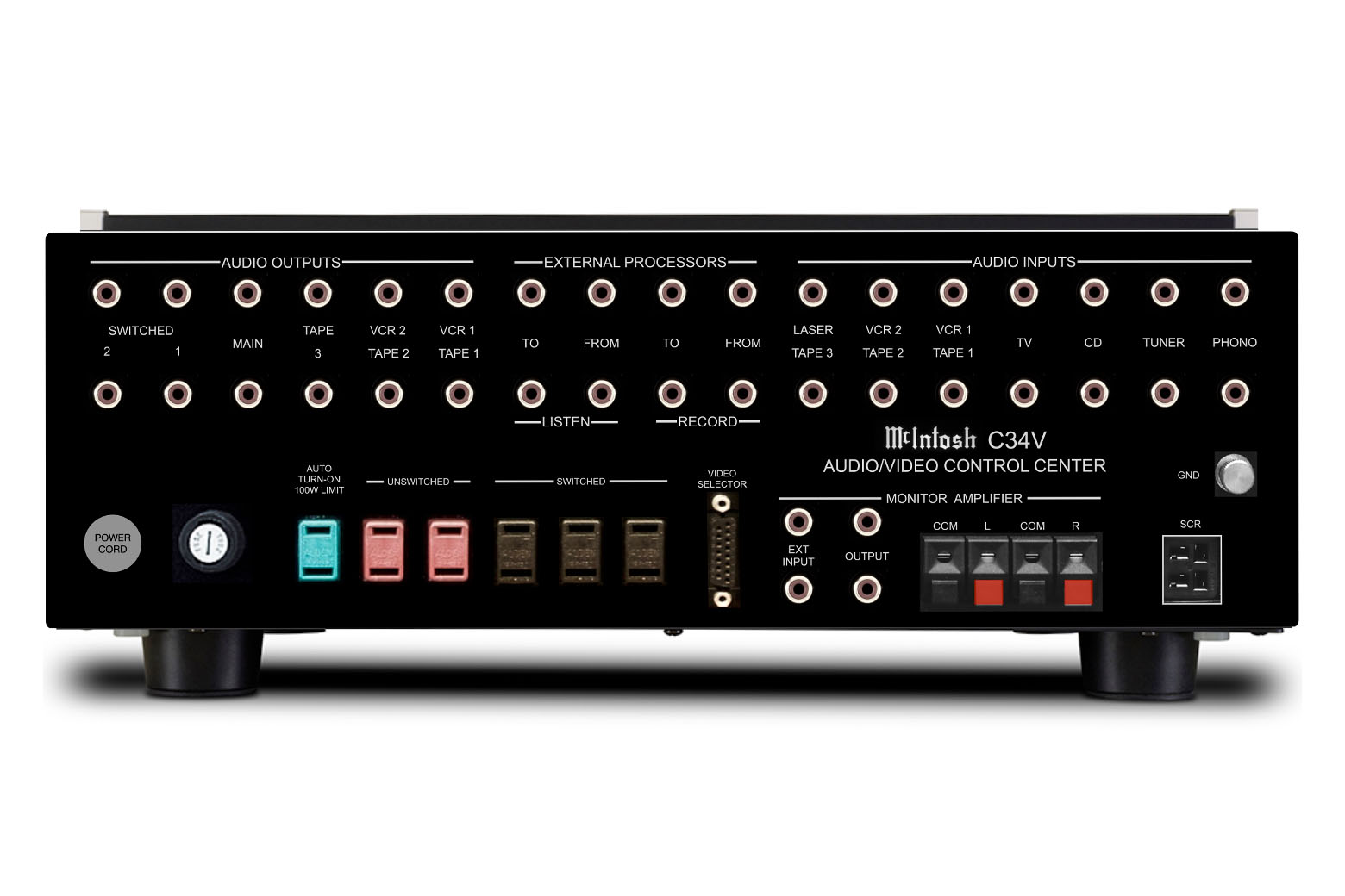 McIntosh C34V 2-Channel Solid State Audio/Video Control Center